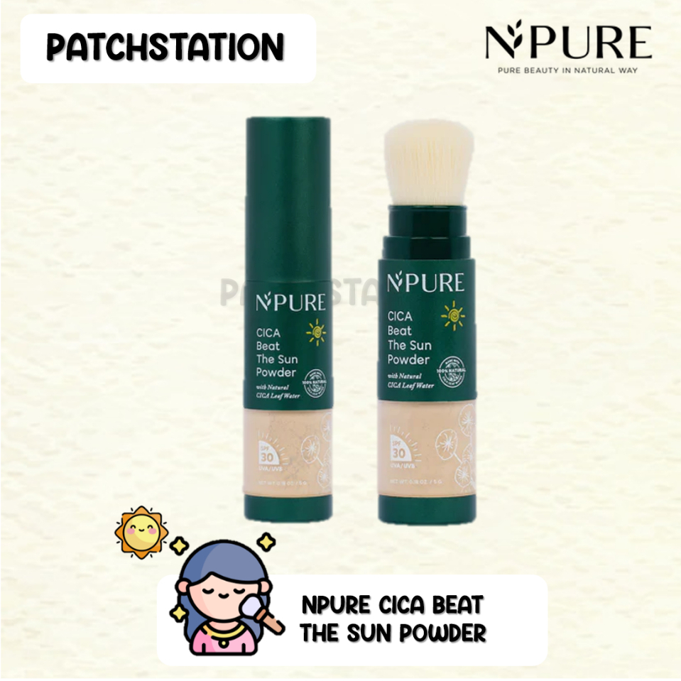 Jual NPURE Sunscreen Powder Cica / Beat the Sun Powder / Sunscreen ...