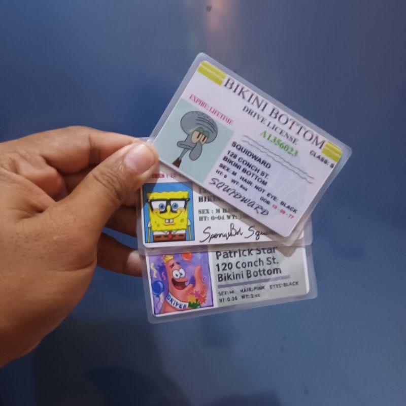 Jual Spongebob driver license bikini bottom | Shopee Indonesia