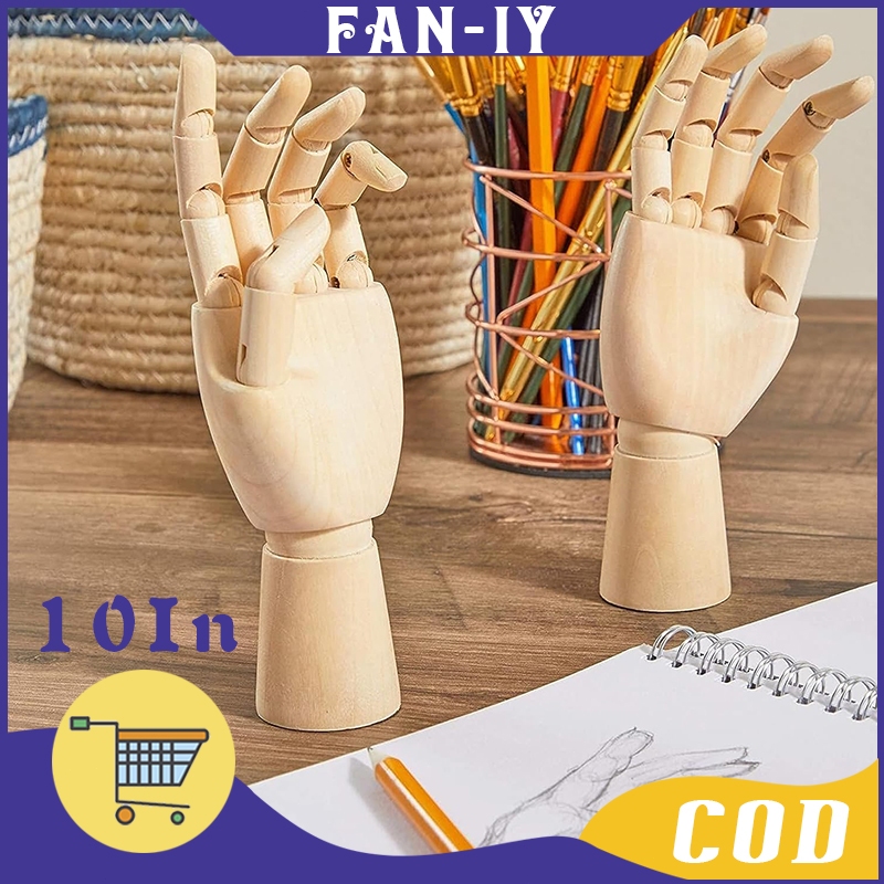 Jual Manekin Tangan Kayu 10In Wooden Hand Patung Jari Tangan Kiri Dan ...