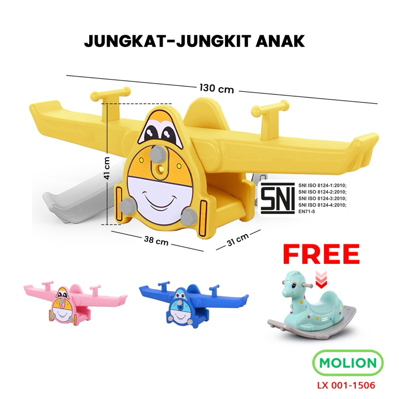 Jual MOLION Mainan Jungkat Jungkit Kuda Kudaan Mainan Anak Jungkat ...