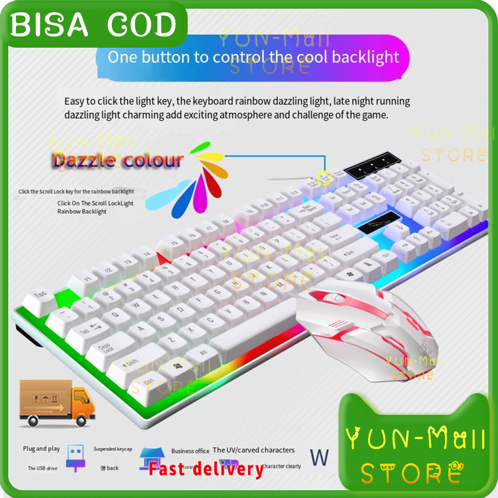 Jual Keyboard Mechanical Komputer Set Gaming Mouse dan Keyboard ...
