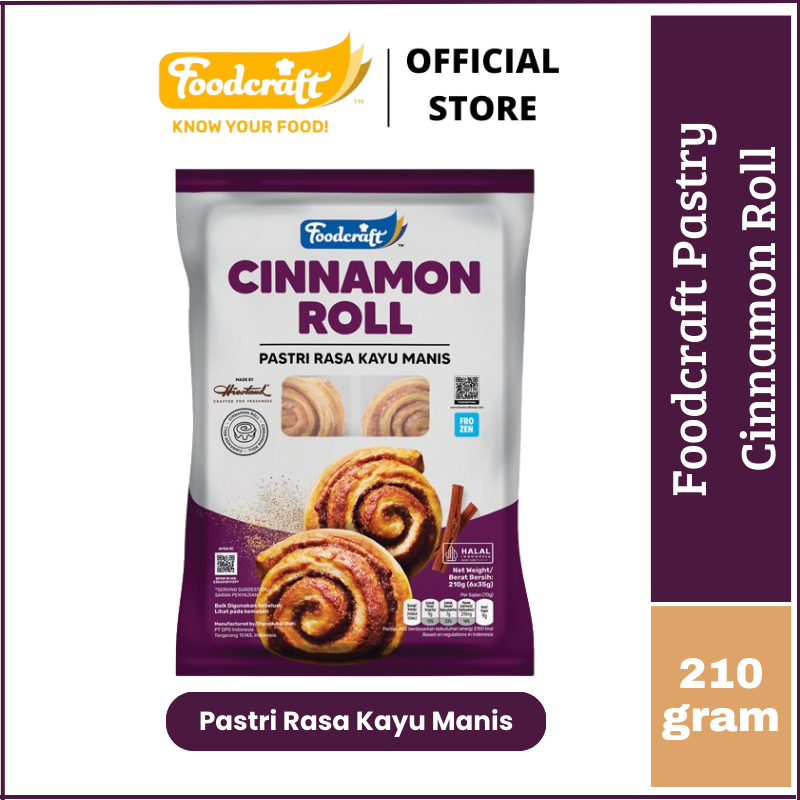 Jual Foodcraft Pastry Cinnamon Roll Rasa Kayu Manis 6 Sachet | Shopee ...