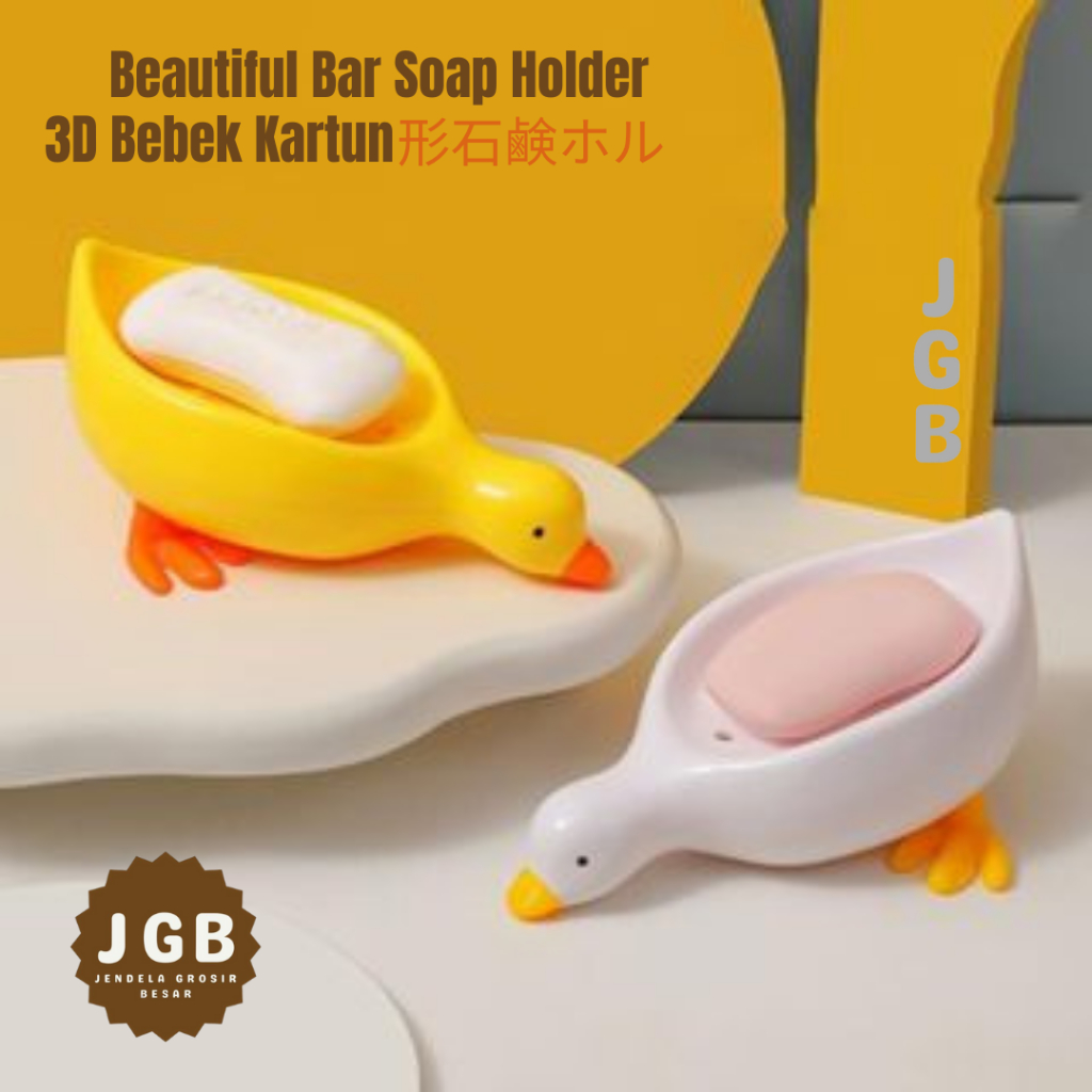 Jual Tempat Sabun Batang Cantik 3D Bebek Kartun - Draining Soap Holder ...