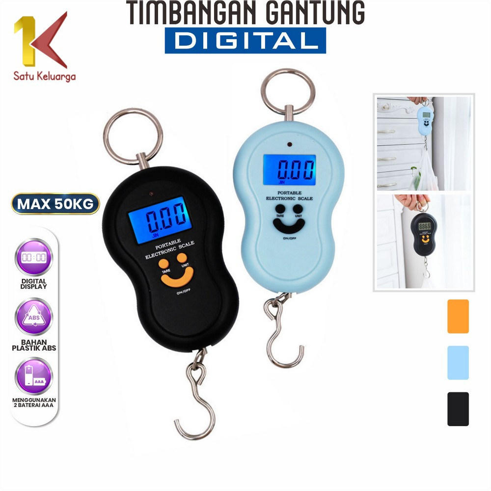 Jual Satu Keluarga Timbangan Gantung Digital Smile Kapasitas 50Kg ...
