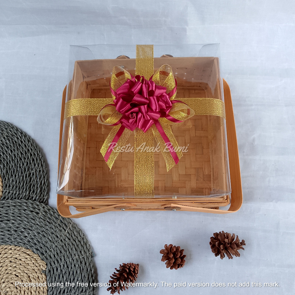 Jual ( R25 ) Rantang Asap Mika Tinggi 20cm, 25cm, 30cm Pita | rantang ...