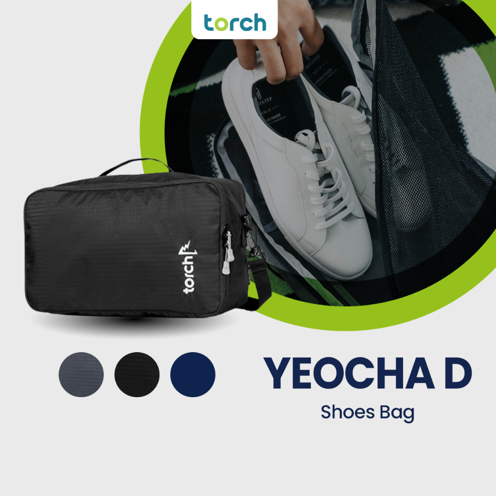 Jual TORCH Packing Travel Organizer Sandals Shoe Shoes Bag Mesh Pouch ...
