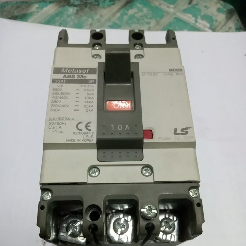 Jual mccb ls metasol 3p 10a original | Shopee Indonesia