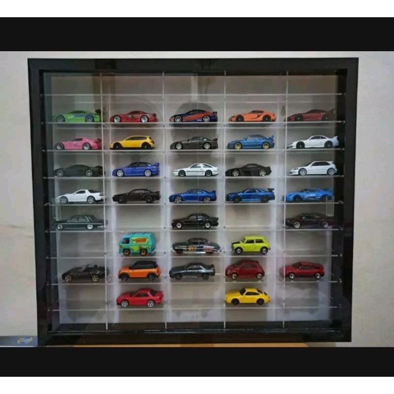 Jual Display rack Hotwheels lampu isi 50 skala 1:64 | Shopee Indonesia