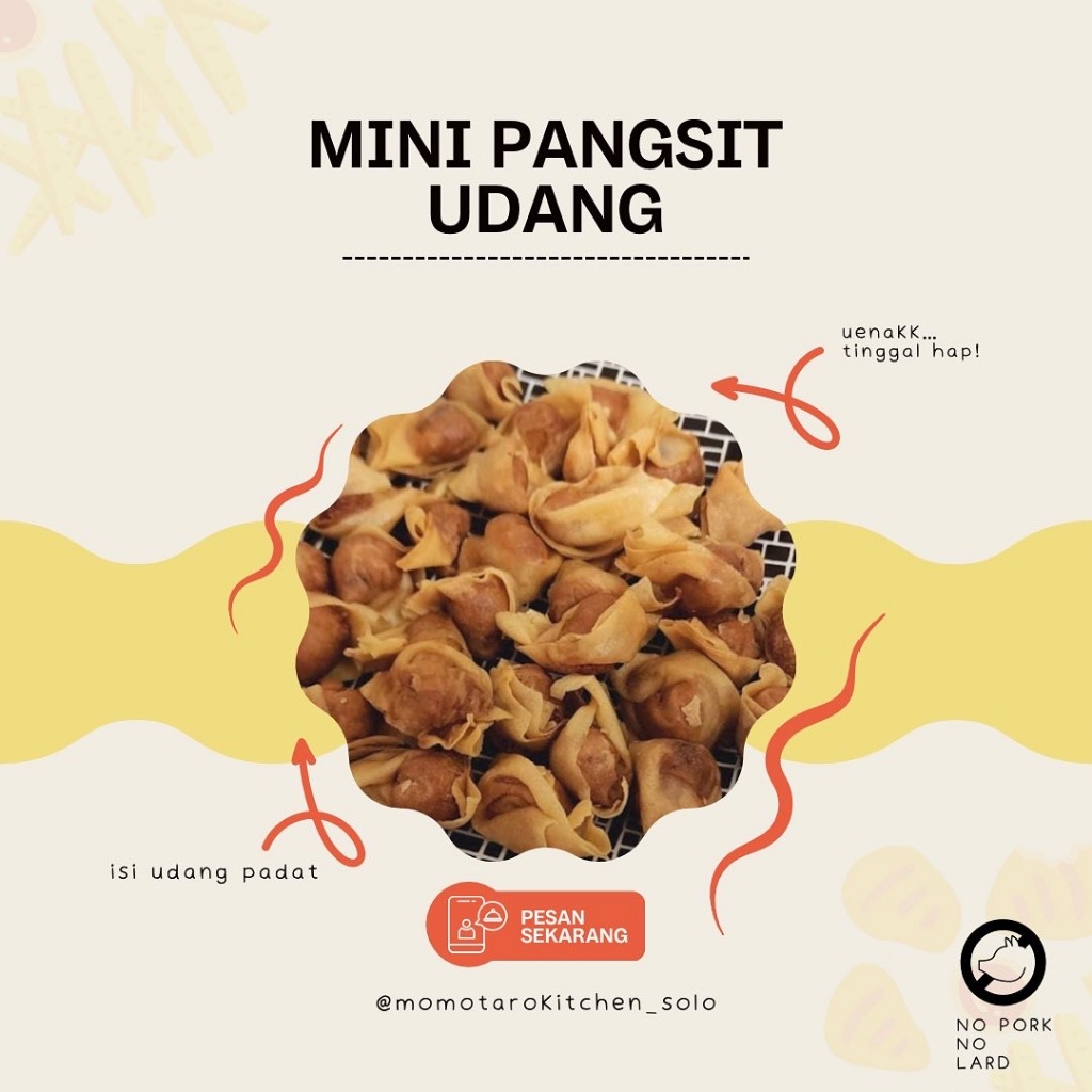 Jual Momotaro Pangsit Mini Udang 200g / Mini Wonton Shrimp / Homemade ...