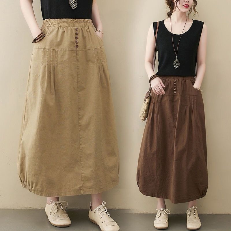 Jual Aish Skirt Bahan Katun Twill Combed Rok Wanita Korean Style ...