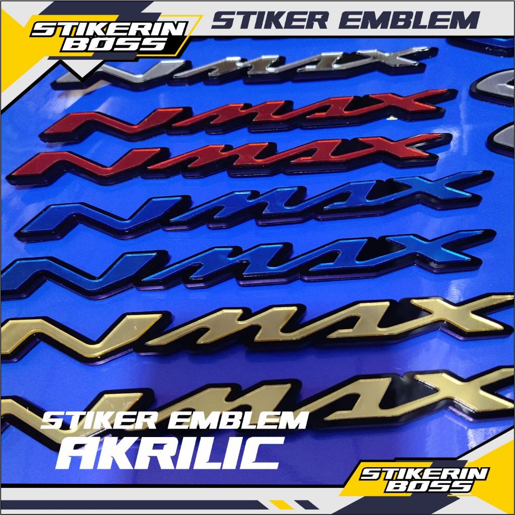 Jual Stiker Emblem NMAX Akrilik Stiker Emblem Keren Dan Berkualitas ...