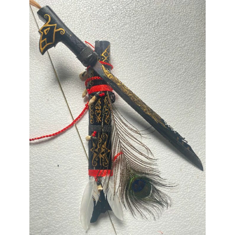 Jual MNDAU UKIR NAGA ASLI UKURAN 42 CM ASLI KHAS DAYAK KALIMANTAN ...