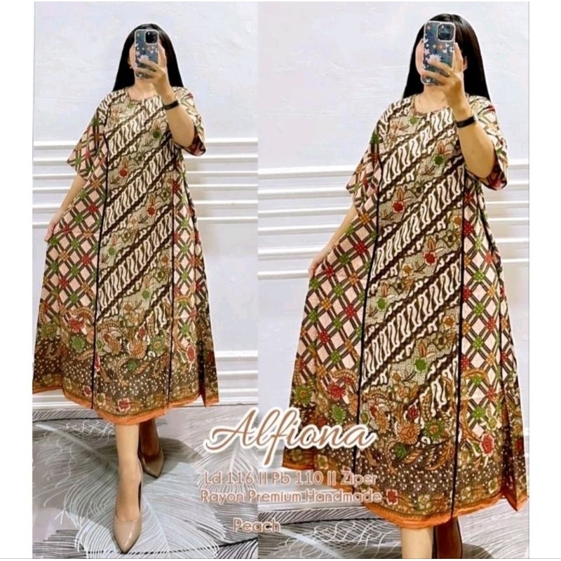 Jual SEMERBAK BATIK ORI SEKDRES DASTER PAYUNG JELITA HOMEDRESS KEKINIAN ...