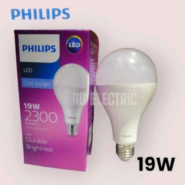 Jual Philips LED BULB/19 Watt/Cool Daylight/E27/Durable Brightness | Shopee Indonesia