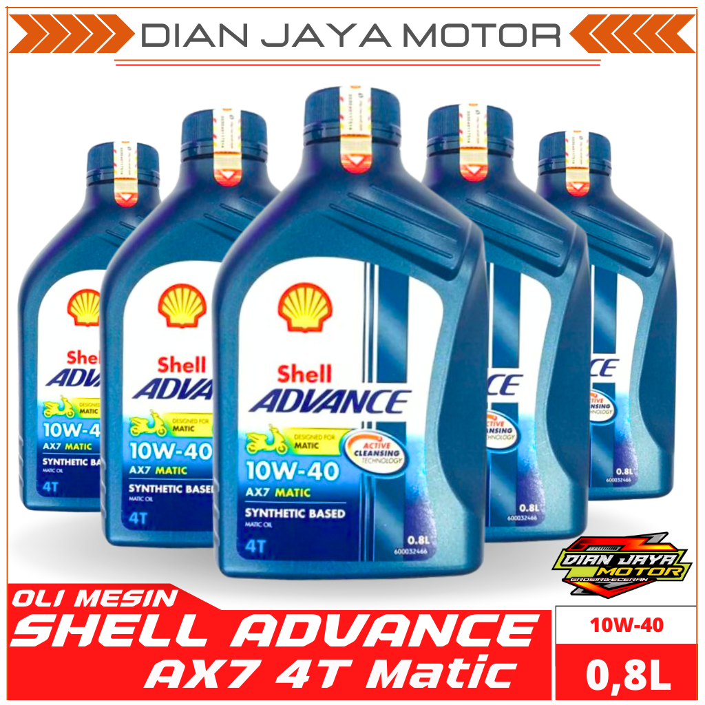Jual Shell Advance AX7 Matic 10W-40 800 ML Synthetic Base Oli Mesin ...