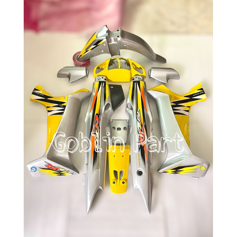 Jual Cover Body Fizr F1zr Full Set Halus Millenium Silver Kuning Cover ...