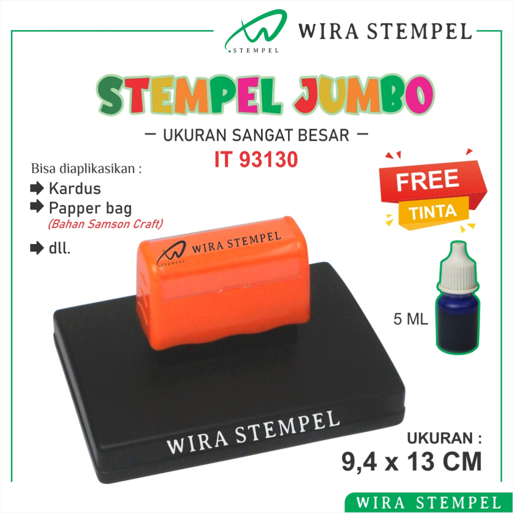 Jual Stempel Kemasan Kardus Stampel Flash Custom Cap Jumbo Big Stamp ...
