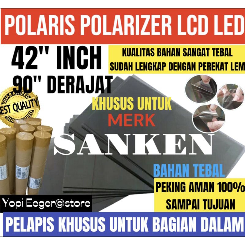 Jual POLARIS POLARIZER LCD LED SANKEN 42" INCH 90" DERAJAT LAPISAN ...