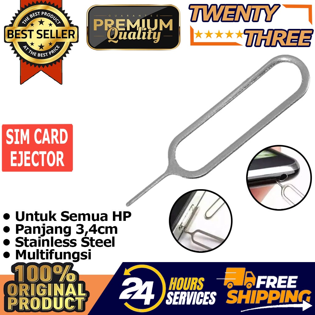 Jual SIMCARD SIM CARD TRAY EJECTOR JARUM TUSUK PIN ALAT PEMBUKA KARTU ...