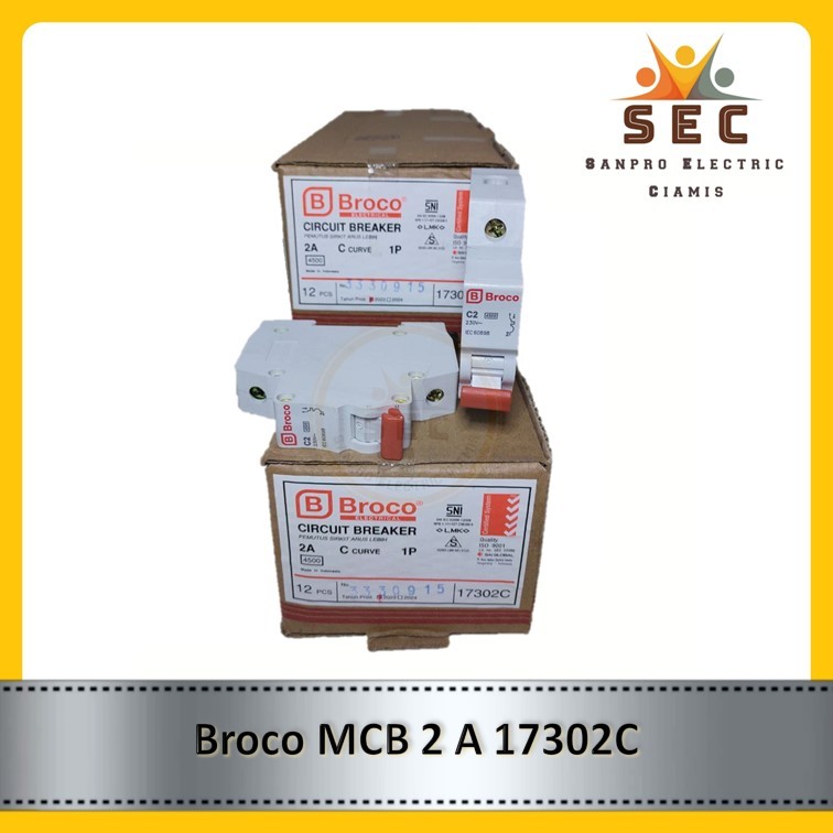 Jual MCB Sekring Sikring Broco 2A 2 Ampere C2 | Shopee Indonesia