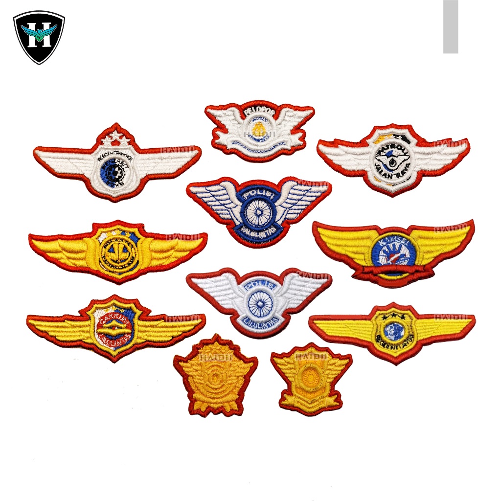 Jual Wing Lantas Bordir / Bet Badge Lantas Bordir / Patch Pdl Bordir ...