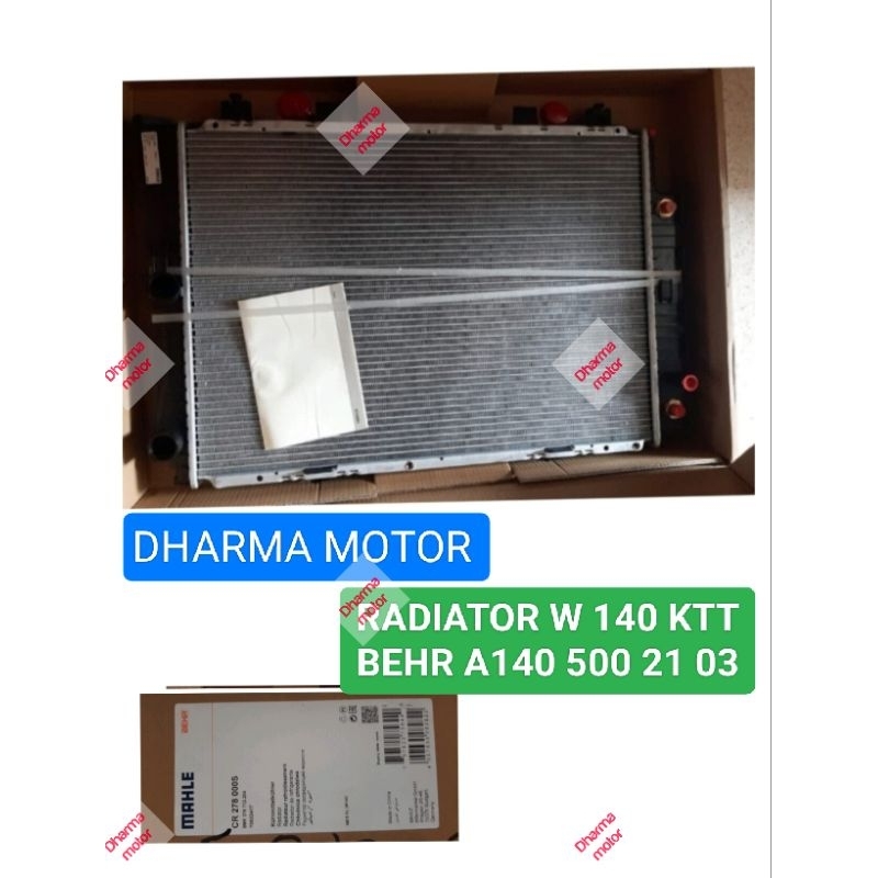 Jual RADIATOR W140 KTT MERK BEHR PNA140 500 21 03 PART MERCEDES BENZ ...