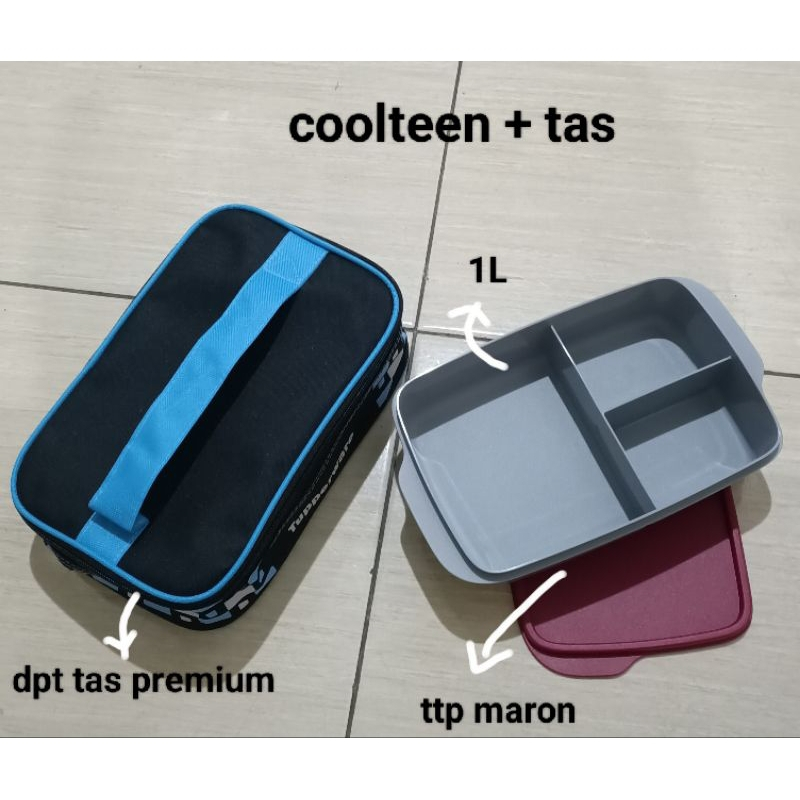 Jual ORIGINAL TUPPERWARE TEMPAT BEKAL COOLTEEN 1L | Shopee Indonesia