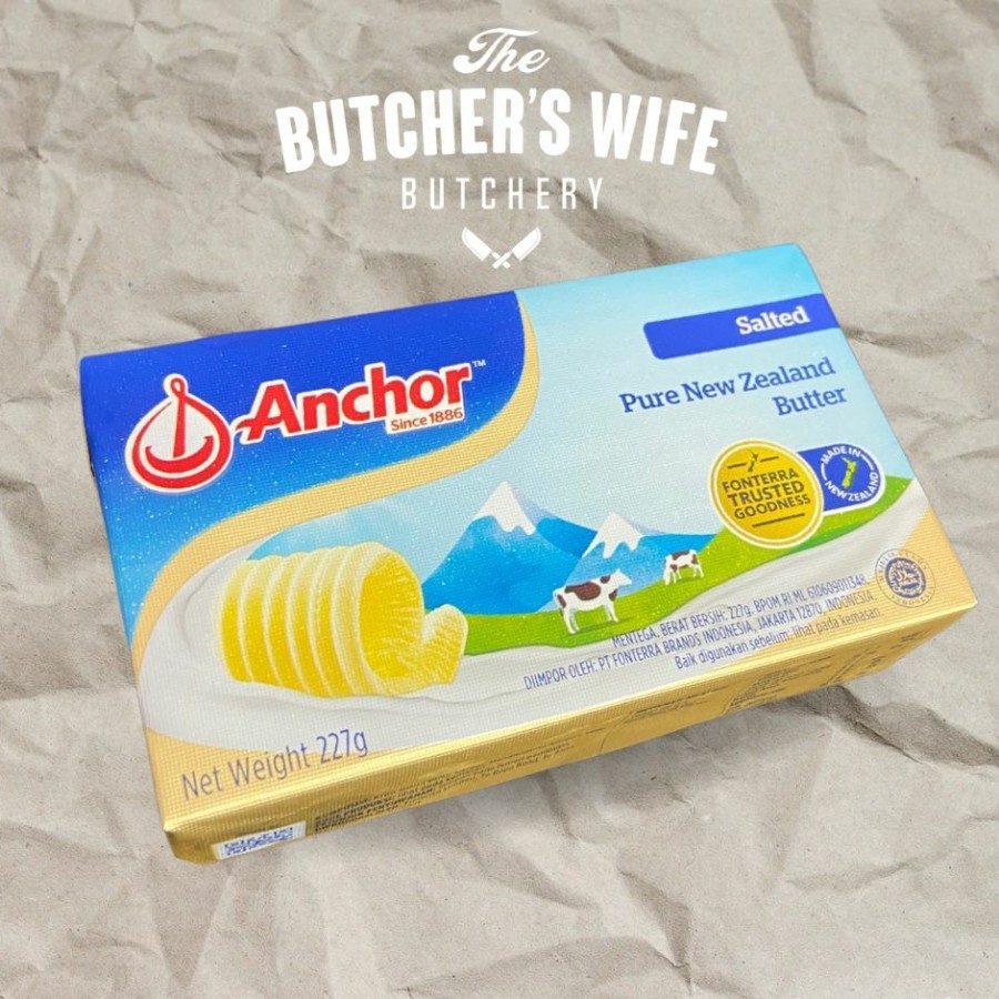Jual BUTTER ANCHOR BESAR / BUTTER ANCHOR PURE NEW ZEALAND MINIDISH SALTED - 227 gr | Shopee ...