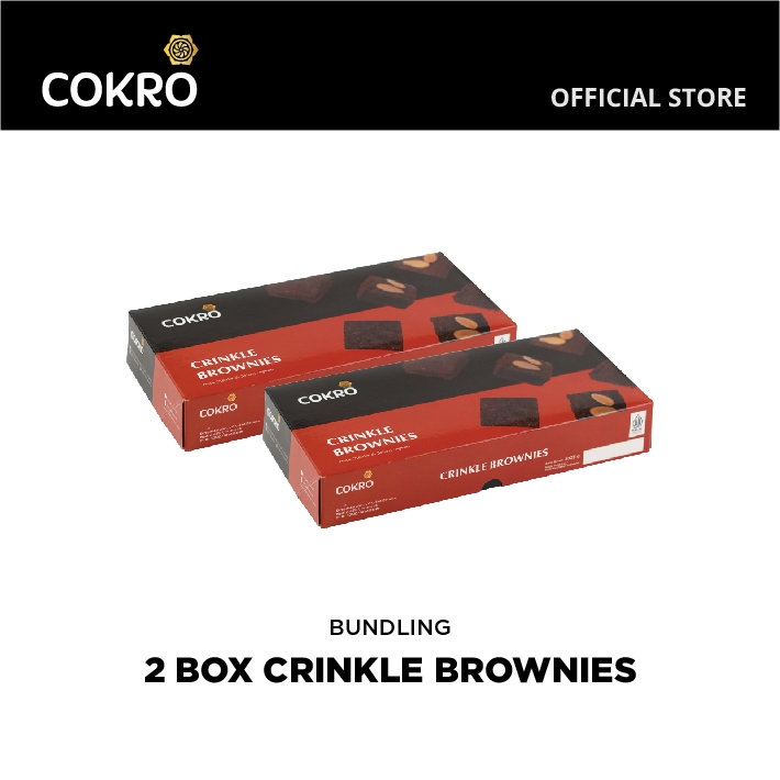 Jual Cokro - Bundling 2 box Crinkle Brownies | Shopee Indonesia