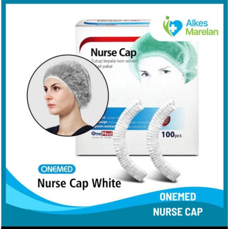 Jual ONEMED - Nurse Cap Isi 100 Pcs / Penutup Kepala Medis | Shopee ...