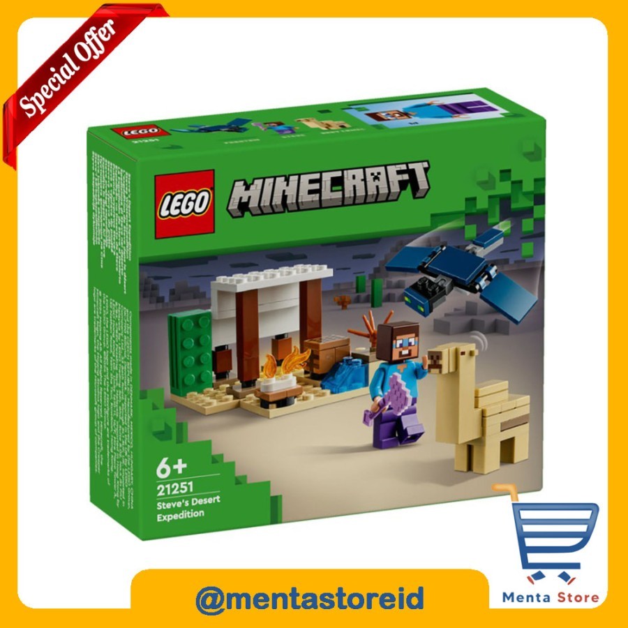 Jual LEGO Minecraft 21251 Steve's Desert Expedition | Shopee Indonesia