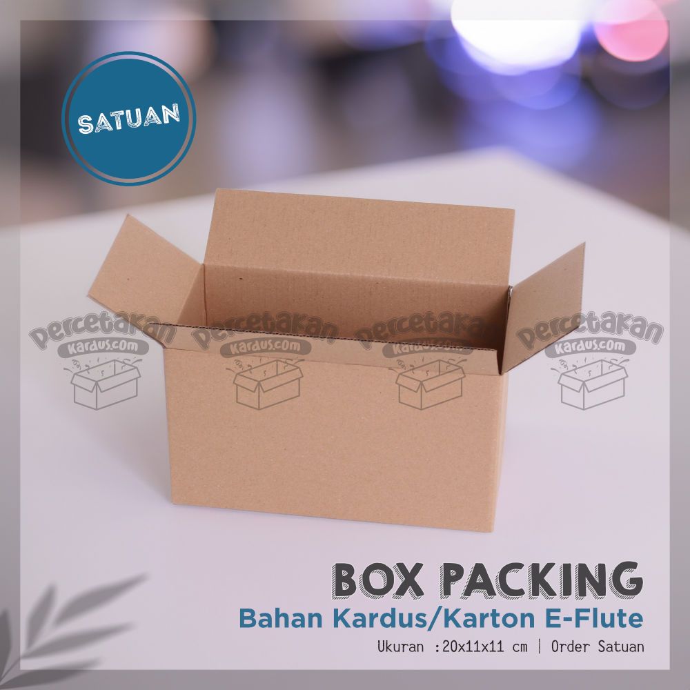 Jual BOX KARDUS Baru 20x11x11 cm DUS PACKING E-FLUTE | Kardus / Karton ...