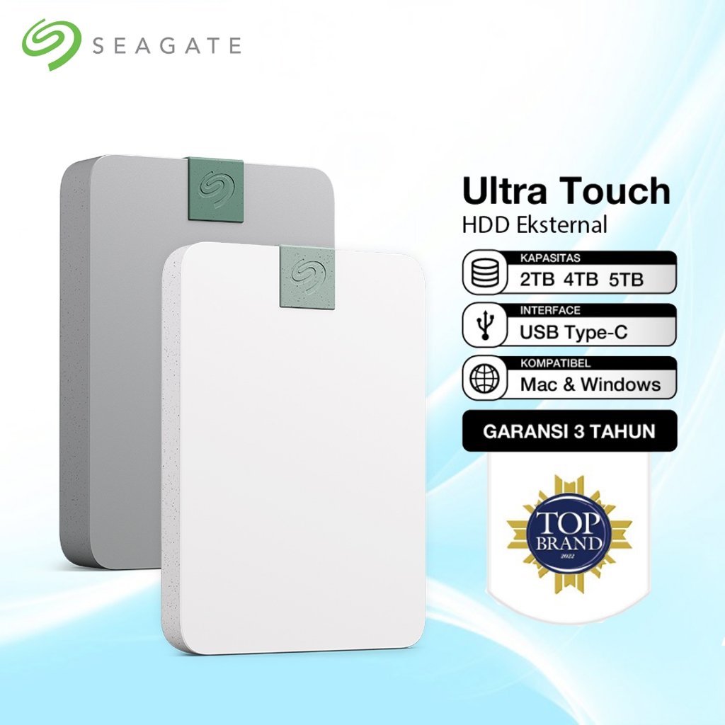 Jual Seagate Ultra Touch HDD / Hardisk Eksternal 2TB | 4TB | 5TB USB-C ...