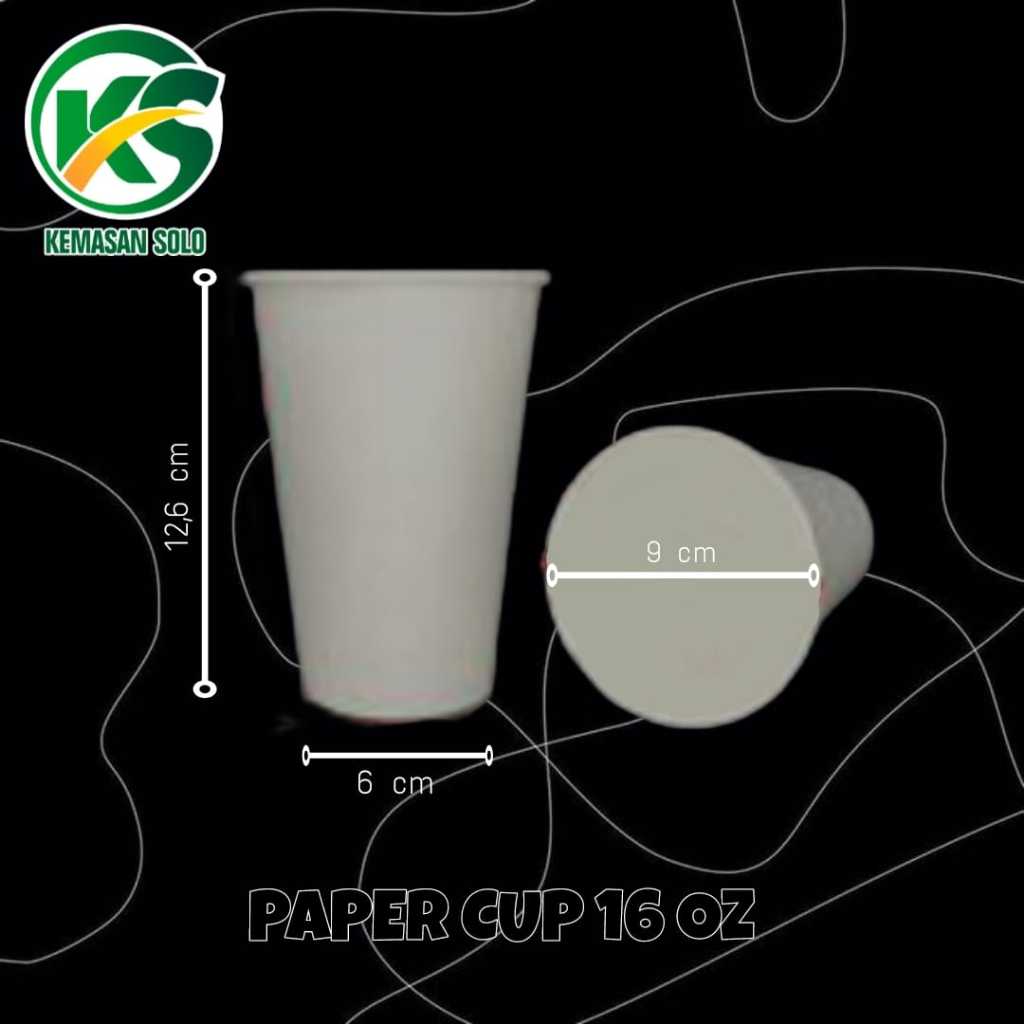 Jual Paper cup 16oz 480ml papercup 16 oz 480 ml | Shopee Indonesia