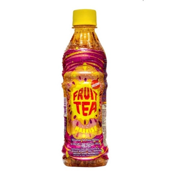 Jual Fruit Tea Sosro Passion Fruit Tea Markisa pet 350ml isi 12 Pcs ...