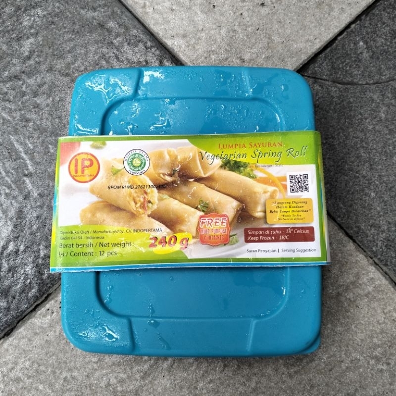 Jual Indopertama Vegetarian Spring Roll isi 12 | Shopee Indonesia