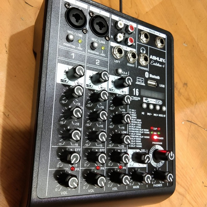 Jual Mixer Ashley Evolution 4 / 4Channel Bluetooth USB Kualitas Original | Shopee Indonesia
