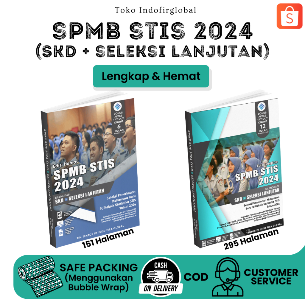Jual TERBARU Buku SPMB STIS 2024 [SKD + Seleksi Lanjutan] (Edisi ...