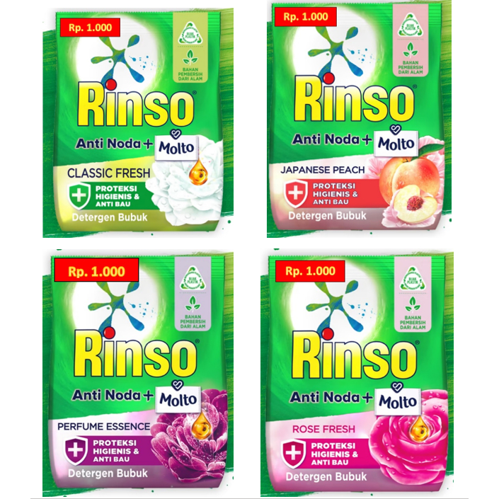 Jual 1 Sachet Rinso Bubuk 1.000 an | Shopee Indonesia