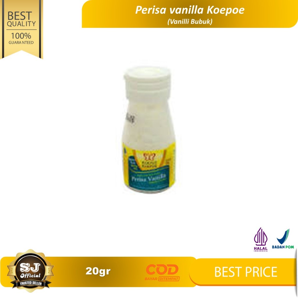 Jual PERISA VANILLA Bubuk KOEPOE Kemasan BOTOL 20gr / PERISA VANILA ...