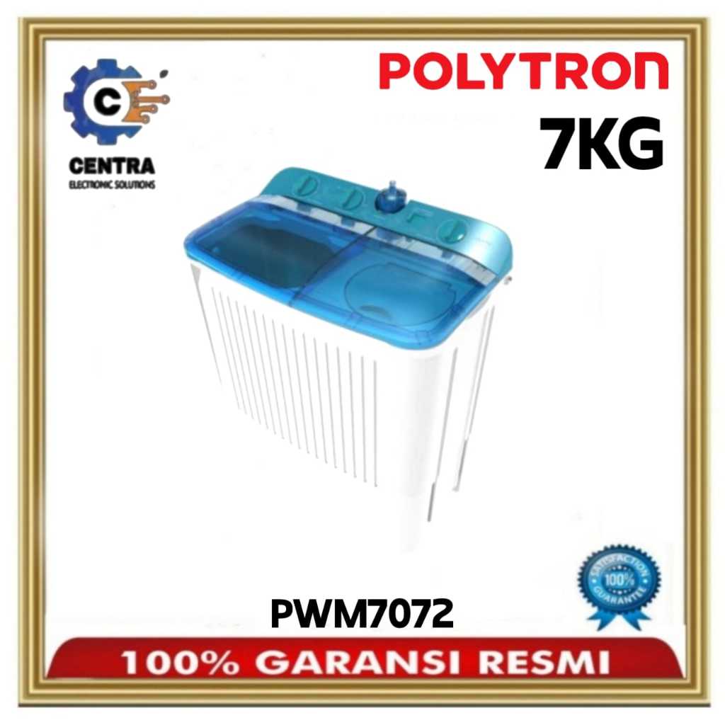 Jual MESIN CUCI POLYTRON PWM 7072 7KG 2 TABUNG PWM7072 7 KG GARANSI ...