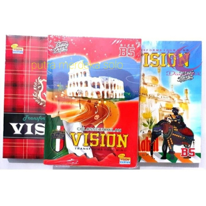 Jual Buku Tulis Boxy VISION isi 42 Lembar - 6 Buku / Buku Tulis Boxy B5 ...