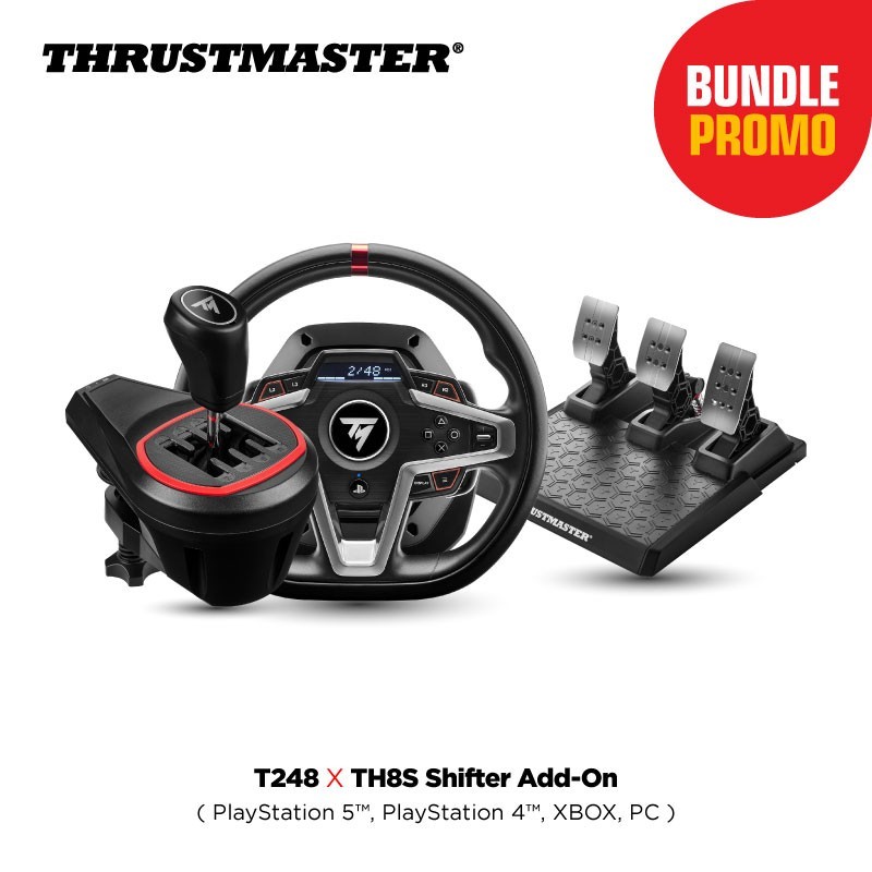 Jual Thrustmaster T248 + TH8S Racing Wheel and Shifter Bundle ...