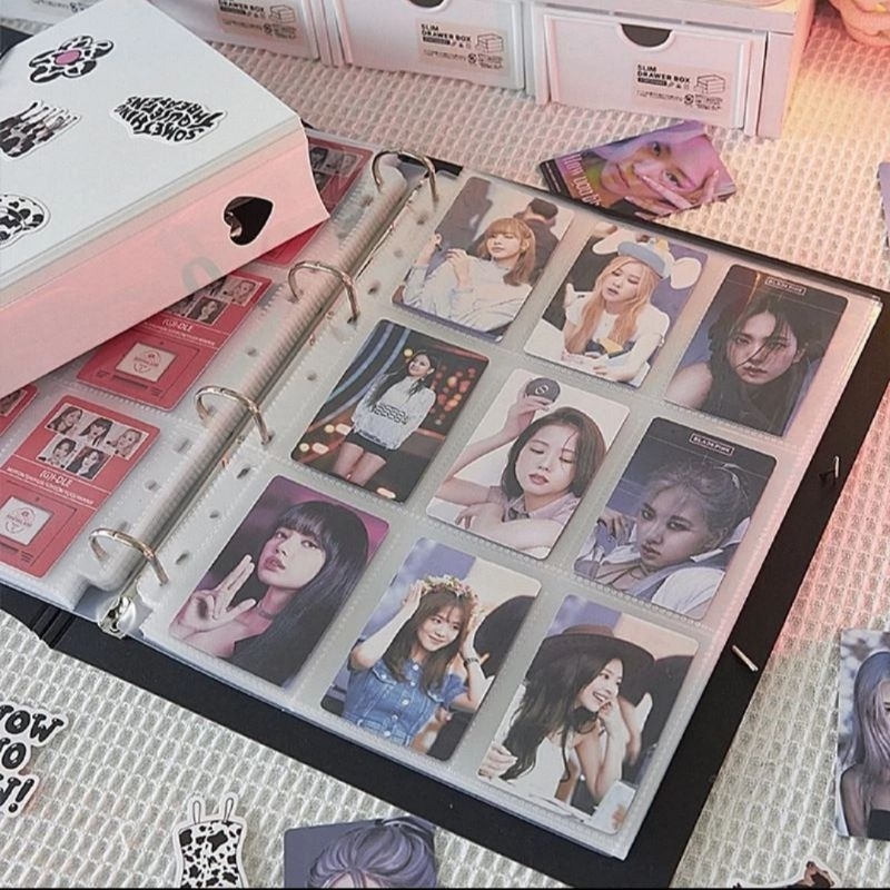Jual (BISA COD ) SLEEVE BINDER PHOTOCARD A4 11 RING ONE SIDE 1P 2P 3P ...