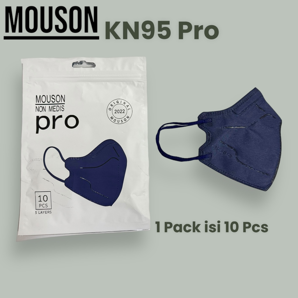 Jual Masker Mouson KN95 Pro 5Ply New Model Original isi 10Pcs | Shopee Indonesia