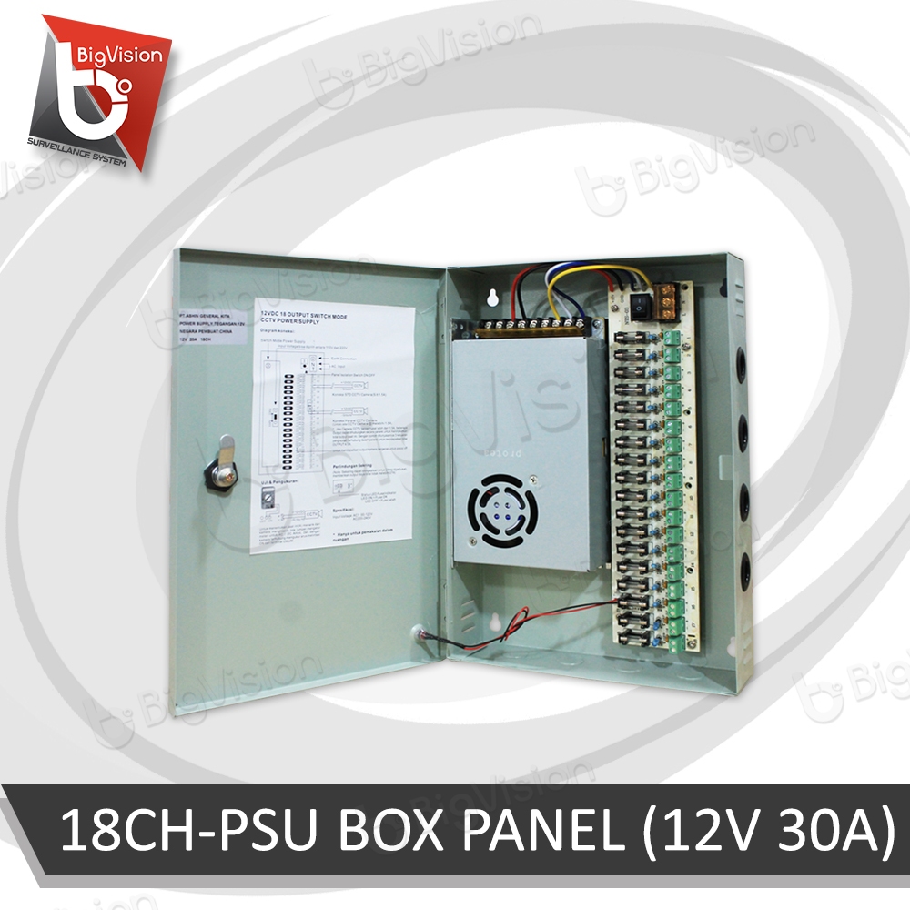 Jual POWER SUPPLY 12 VOLT 30 AMPERE CCTV PSU 12V-30A BOX PANEL | Shopee ...