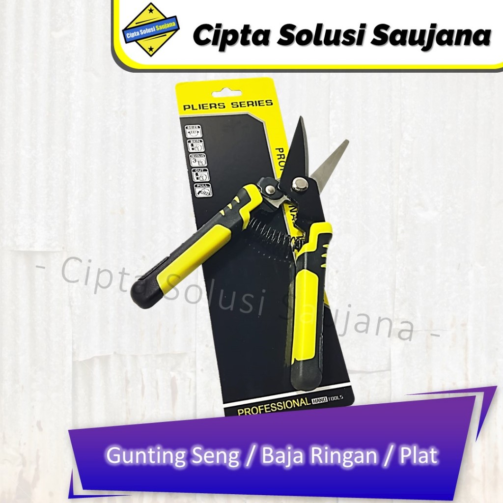 Jual GUNTING SERBAGUNA 8" POTONG DAHAN SENG BAJA RINGAN HOLO PLAT BESI ...