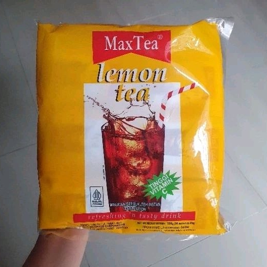 Jual Max Tea lemon tea ice lemon tea minuman maxtea 750gr ( 30 sachets ...