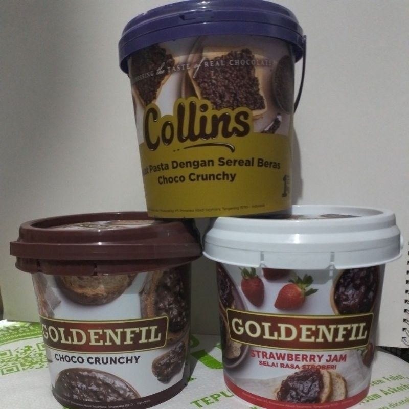 Jual selai coklat choco crunchy goldenfil coco crunchy / collins coco ...