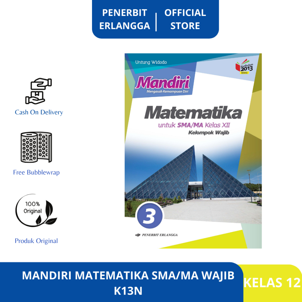 Jual [Erlangga Official] Mandiri Matematika Sma/Ma Kelas 12 Wajib K13N Revisi | Shopee Indonesia